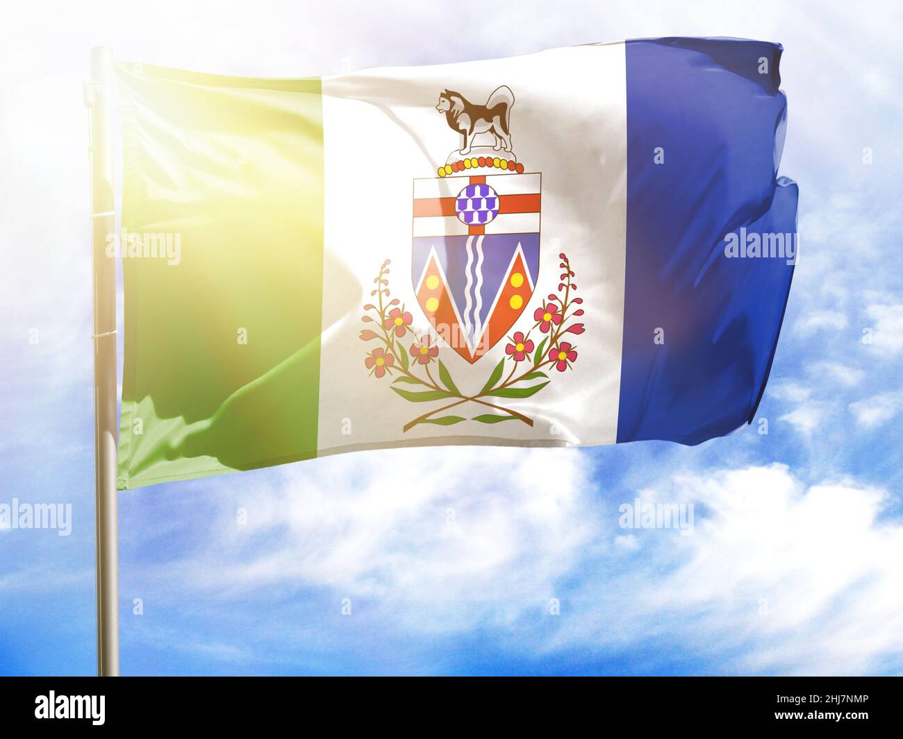 Drapeau du territoire du yukon Banque de photographies et d’images à ...