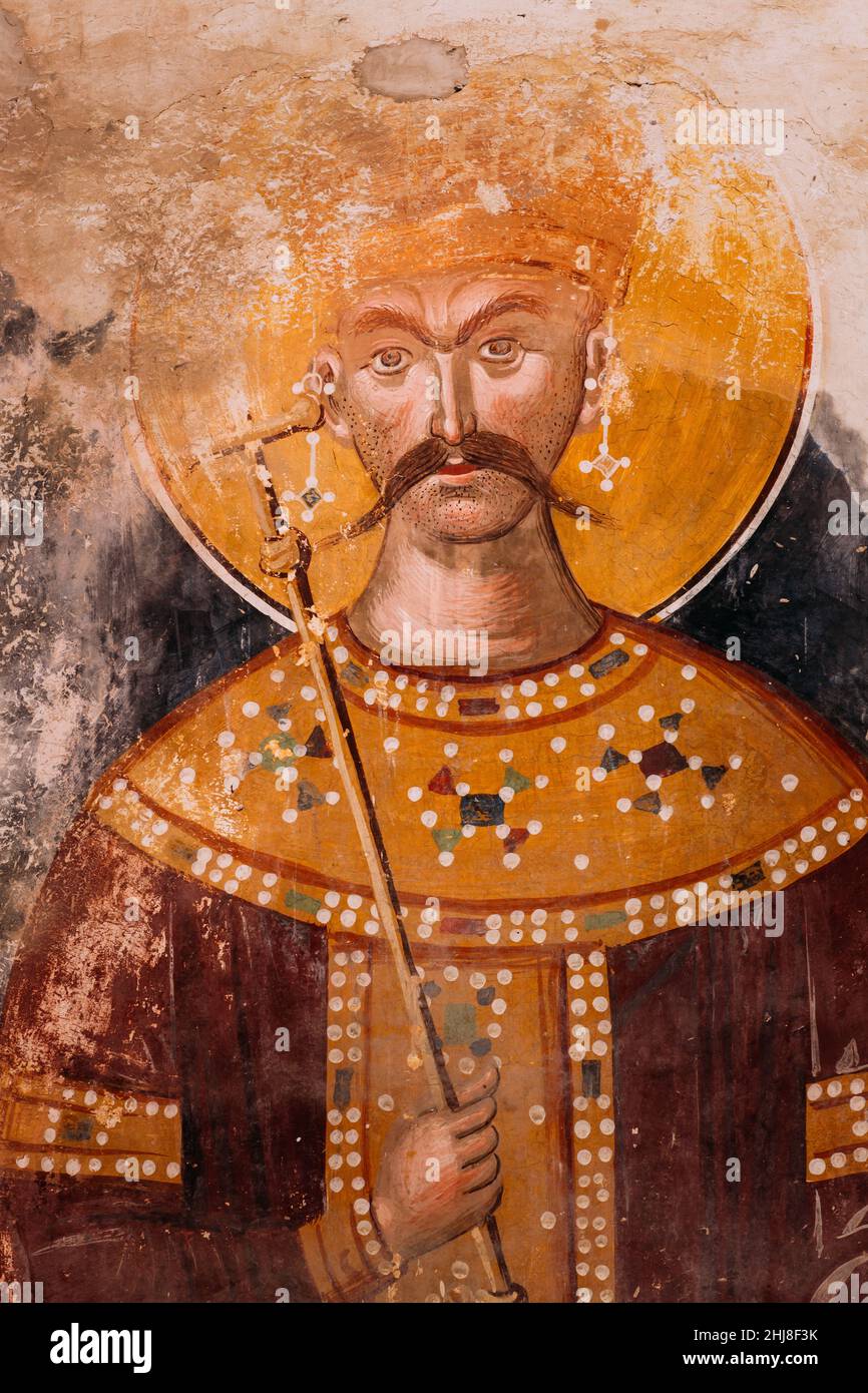 Kutaisi, Géorgie.Image de David IV de Géorgie ou de David le ...