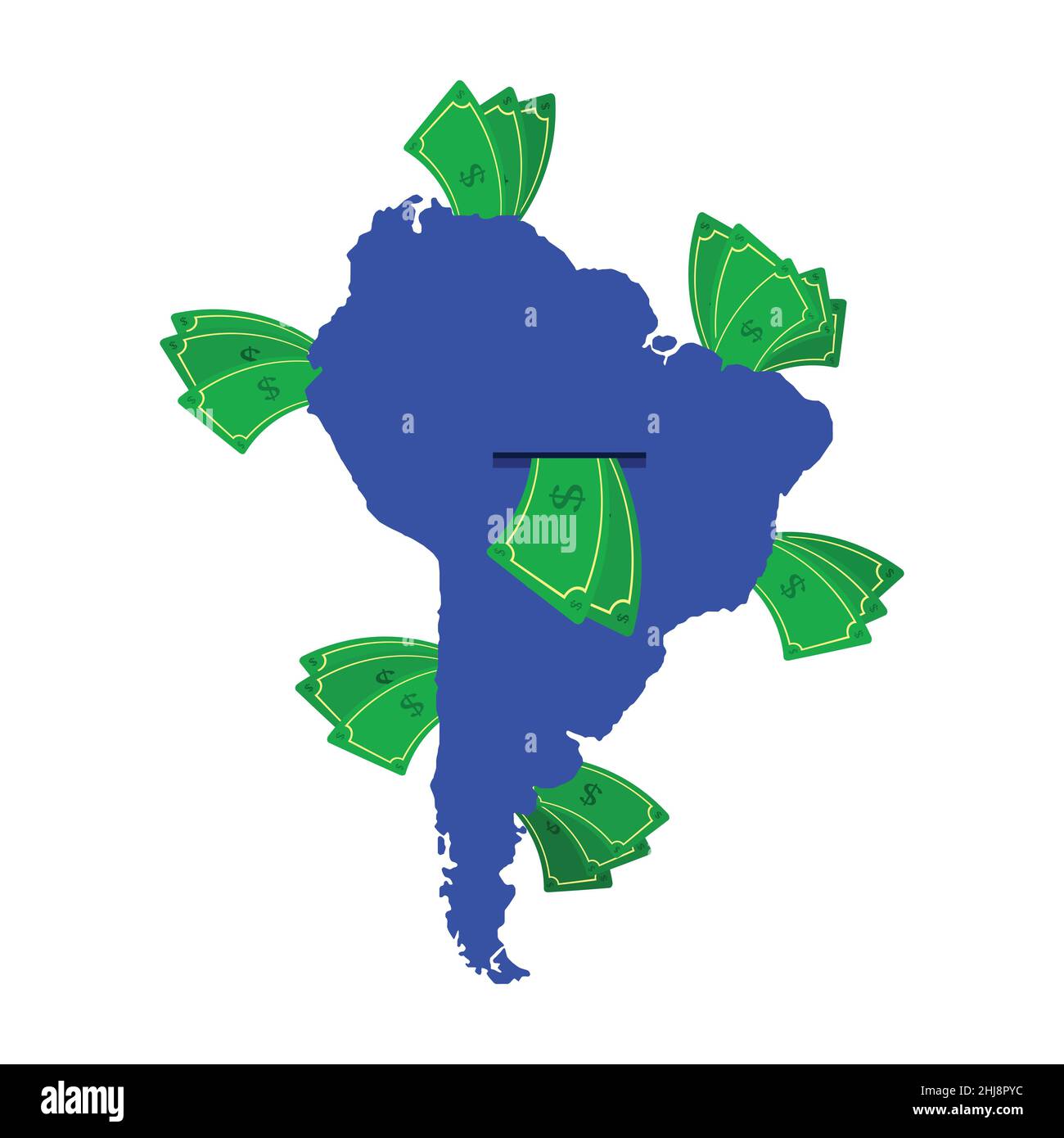 L'argent américain Banque d'images vectorielles - Alamy