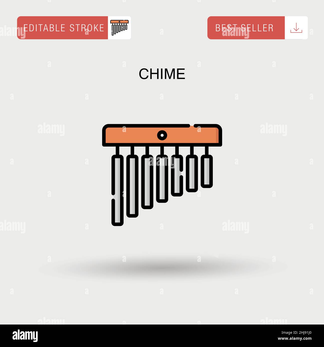 Carillon japonais Banque d'images vectorielles - Alamy