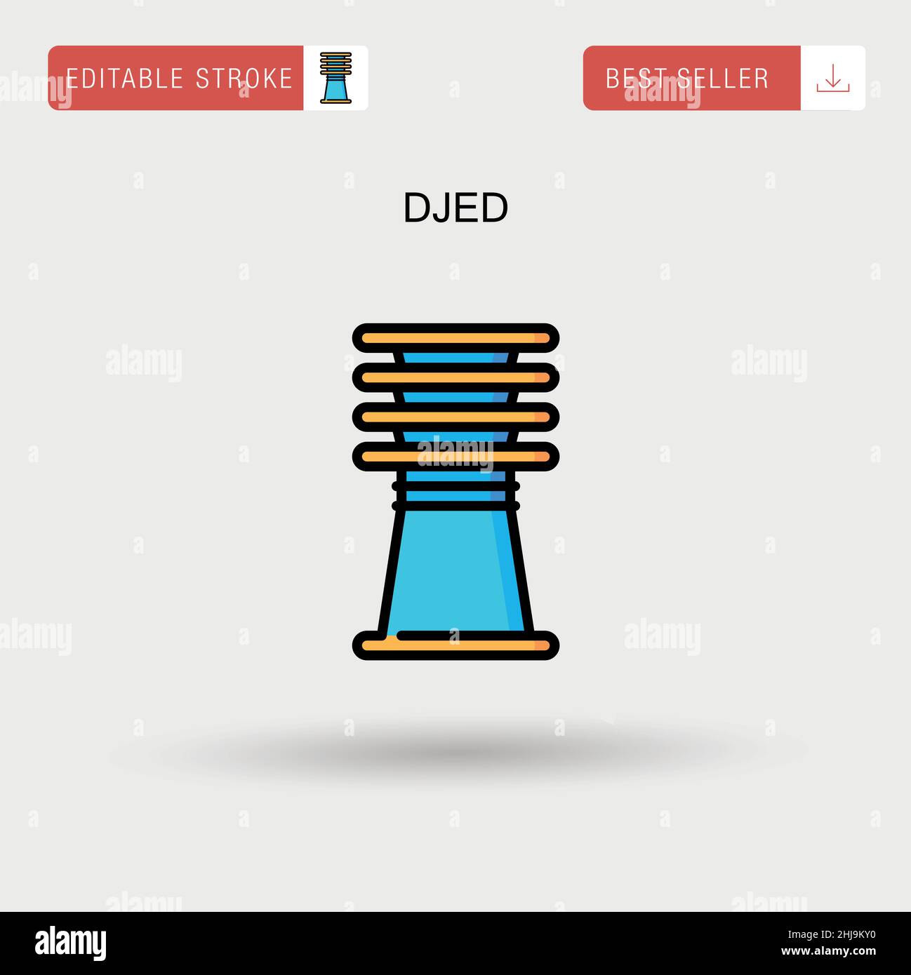 Djed pillar Banque d'images vectorielles - Alamy