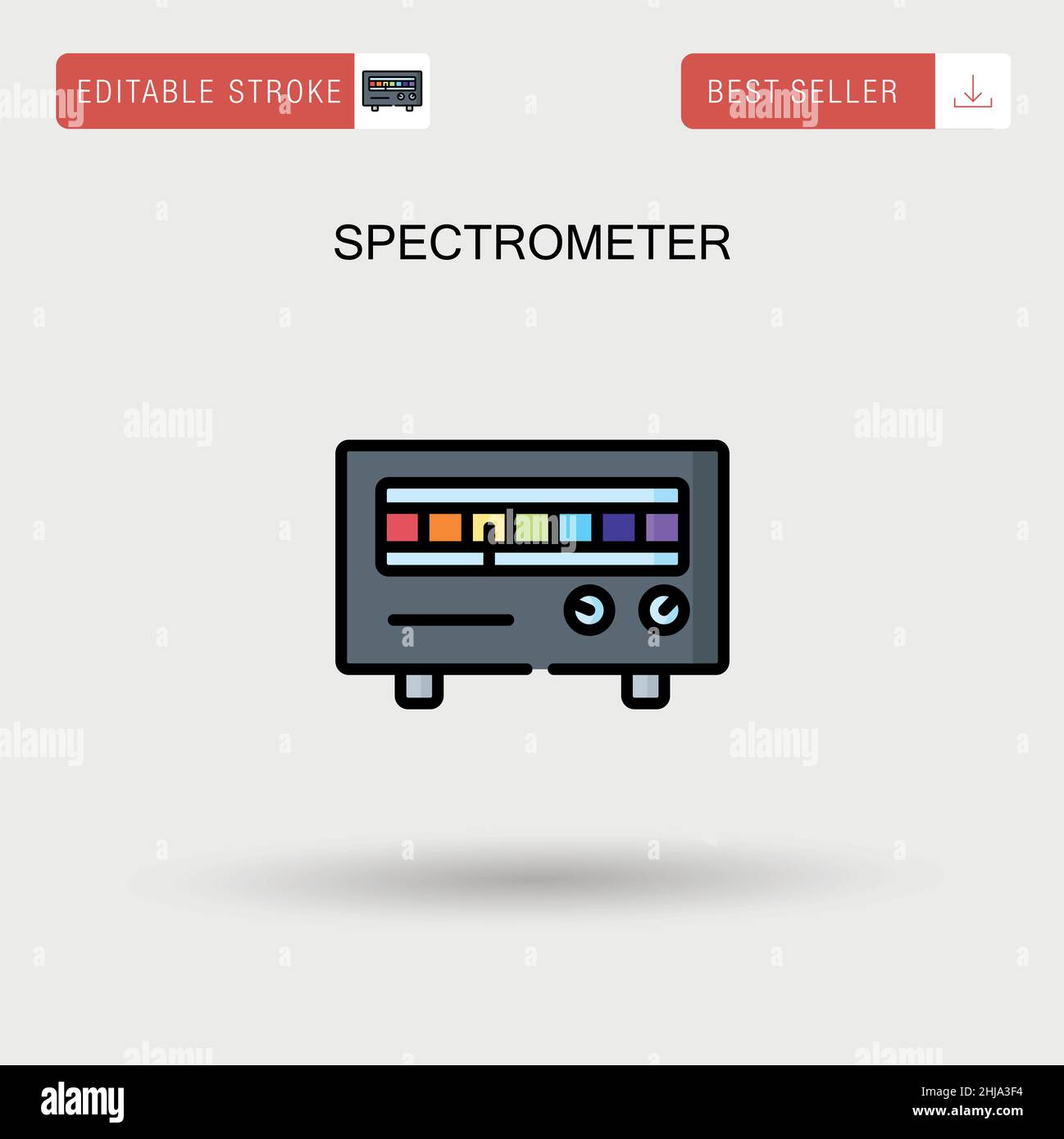 Spectromètre de masse Banque d'images vectorielles - Alamy
