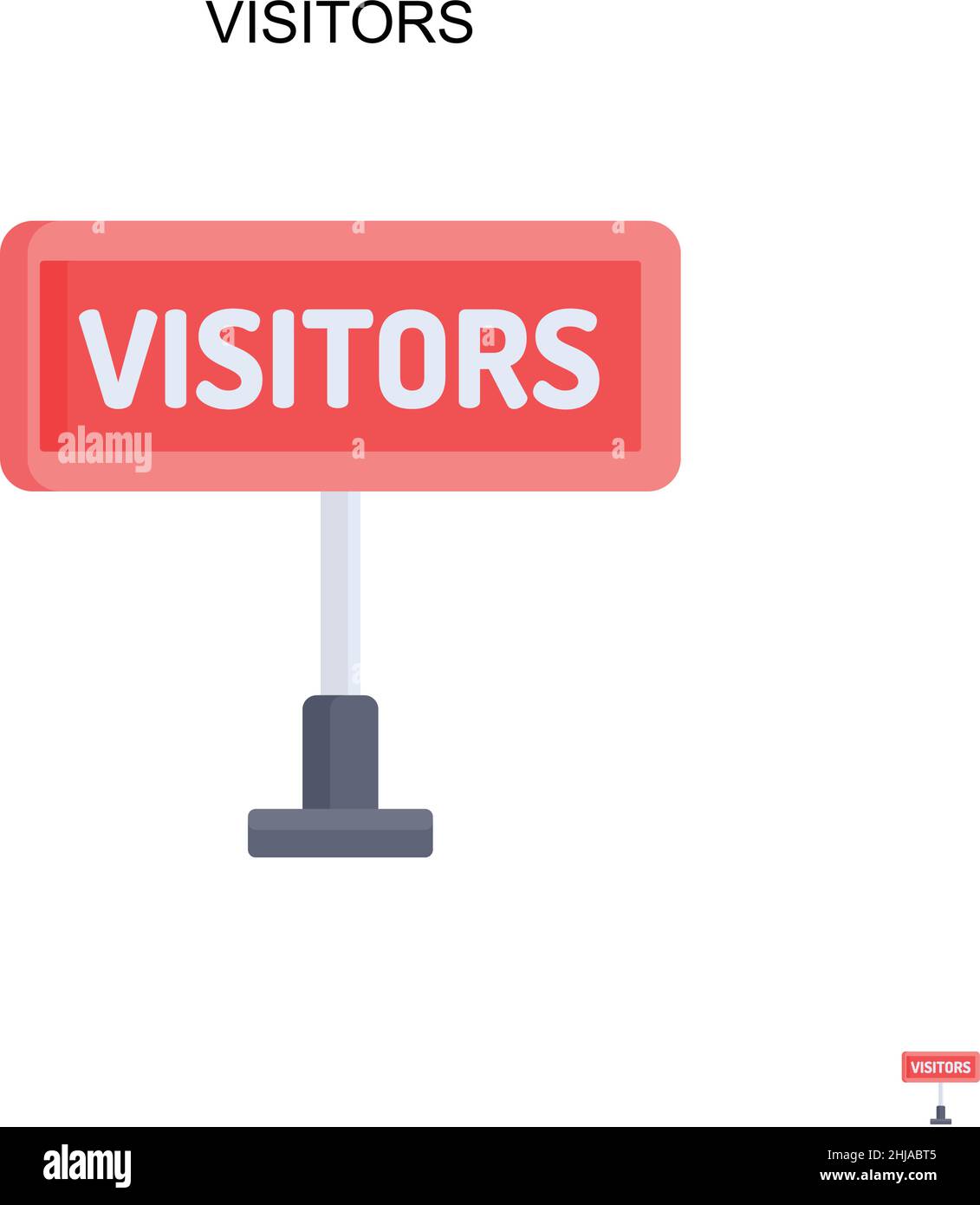 Visiter les visiteurs Banque d'images vectorielles - Alamy