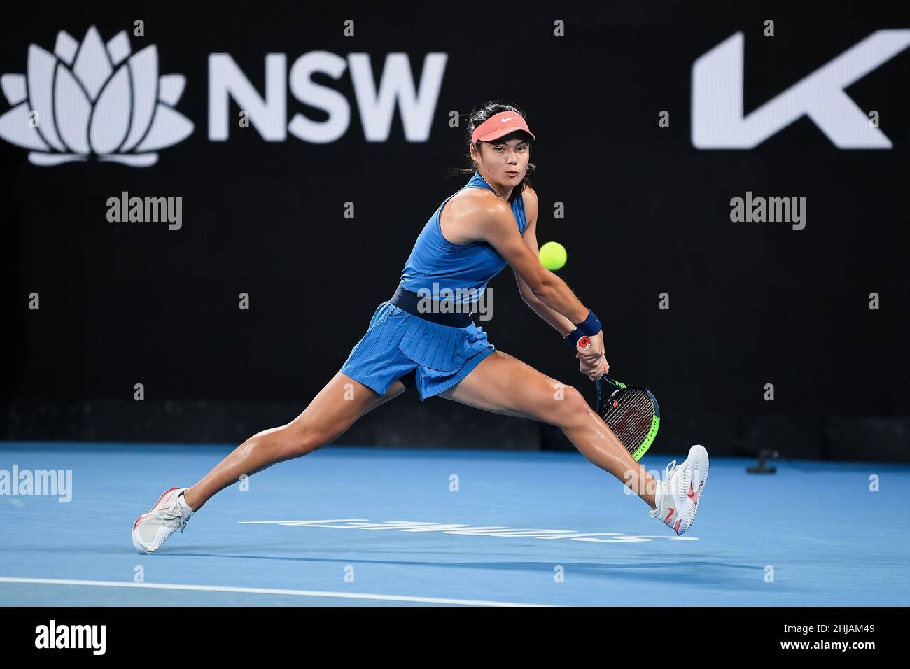 Sydney, Australie, 11 janvier 2022.Emma Raducanu, de Grande-Bretagne ...