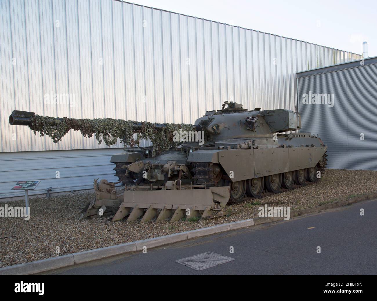 Armée britannique Chieftain Mark 5 main Battle Tank équipé d'un Pearson ...