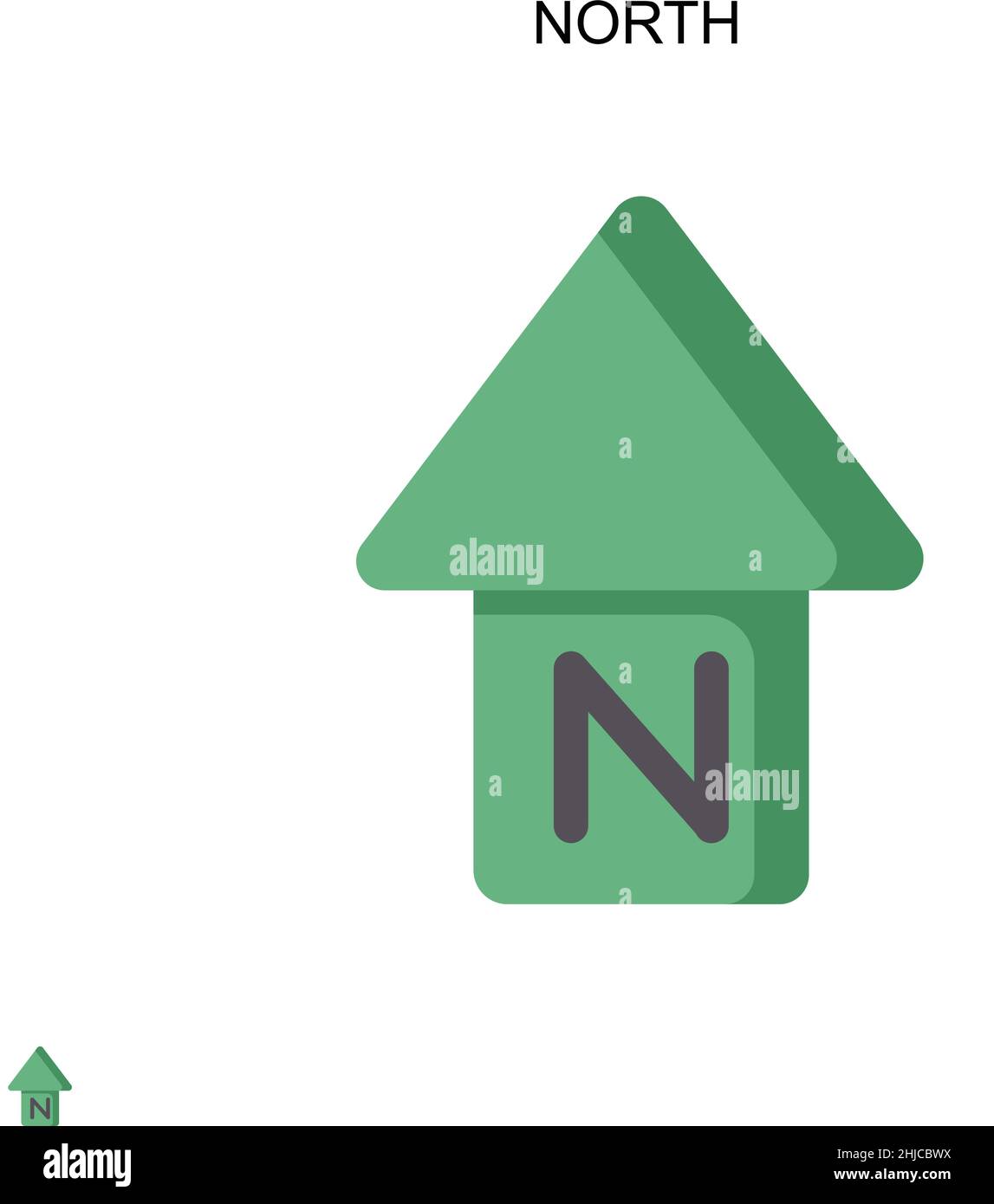 Silhouette mer du nord Banque d'images vectorielles - Alamy