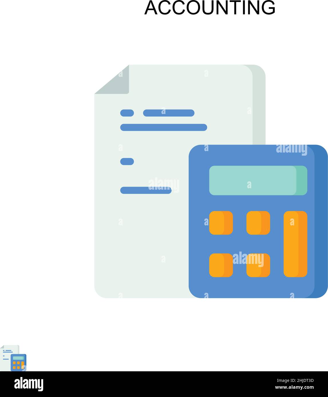 Icône de comptabilité Banque d'images vectorielles - Alamy