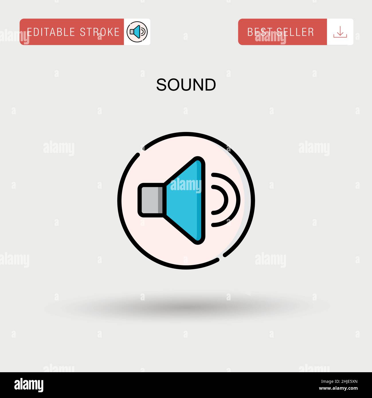 Sound wave icon vector equalizer Banque de photographies et d’images à ...