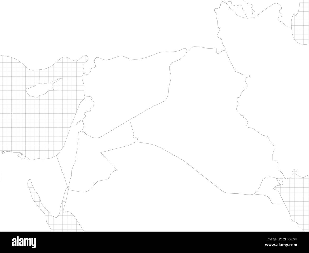 Carte vierge proche orient vectorielle Banque de photographies et d ...