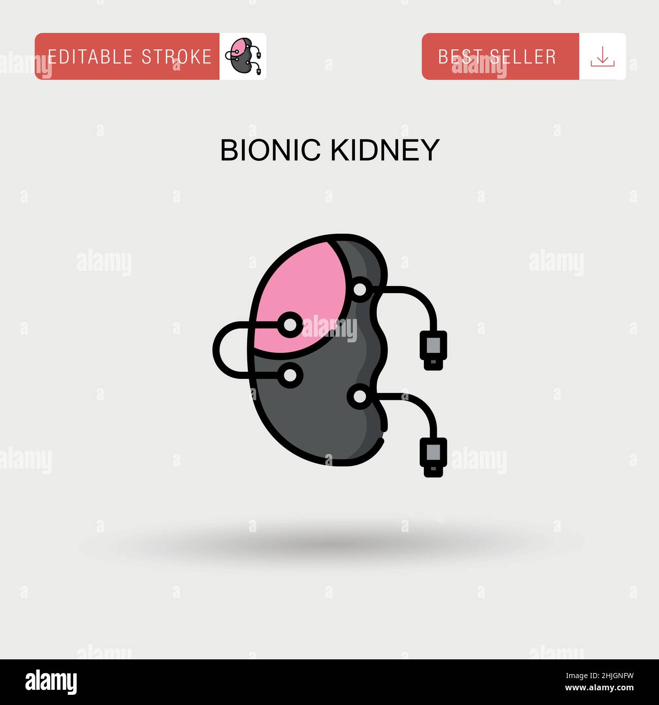 Bionic Eye Symbol Banque d'images vectorielles - Alamy