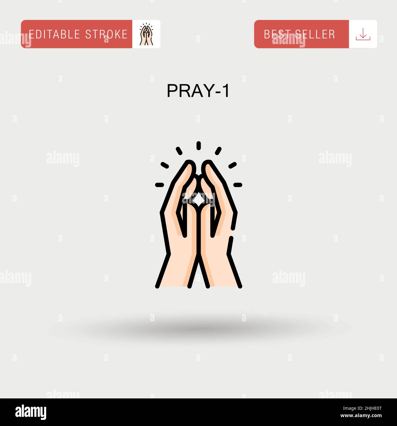 Prier l'art Banque d'images vectorielles - Alamy
