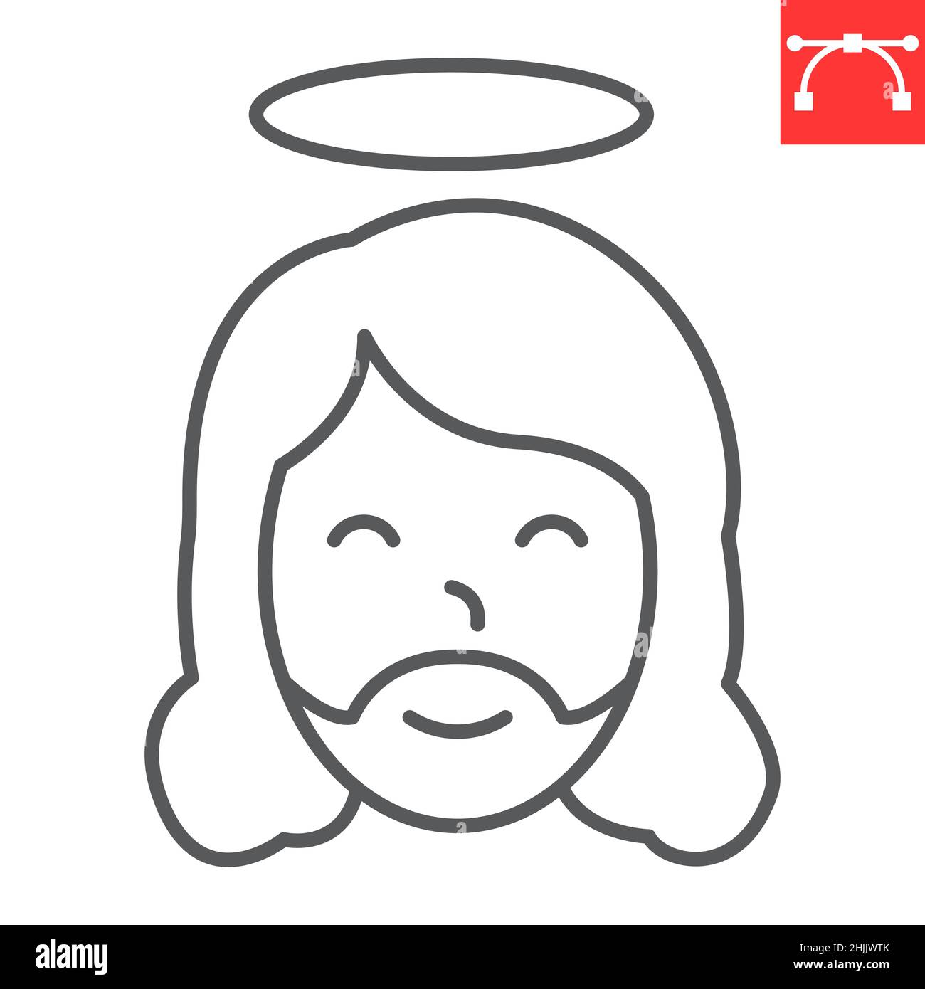 Jesus christ christianity outline Banque d'images vectorielles - Page 3 ...