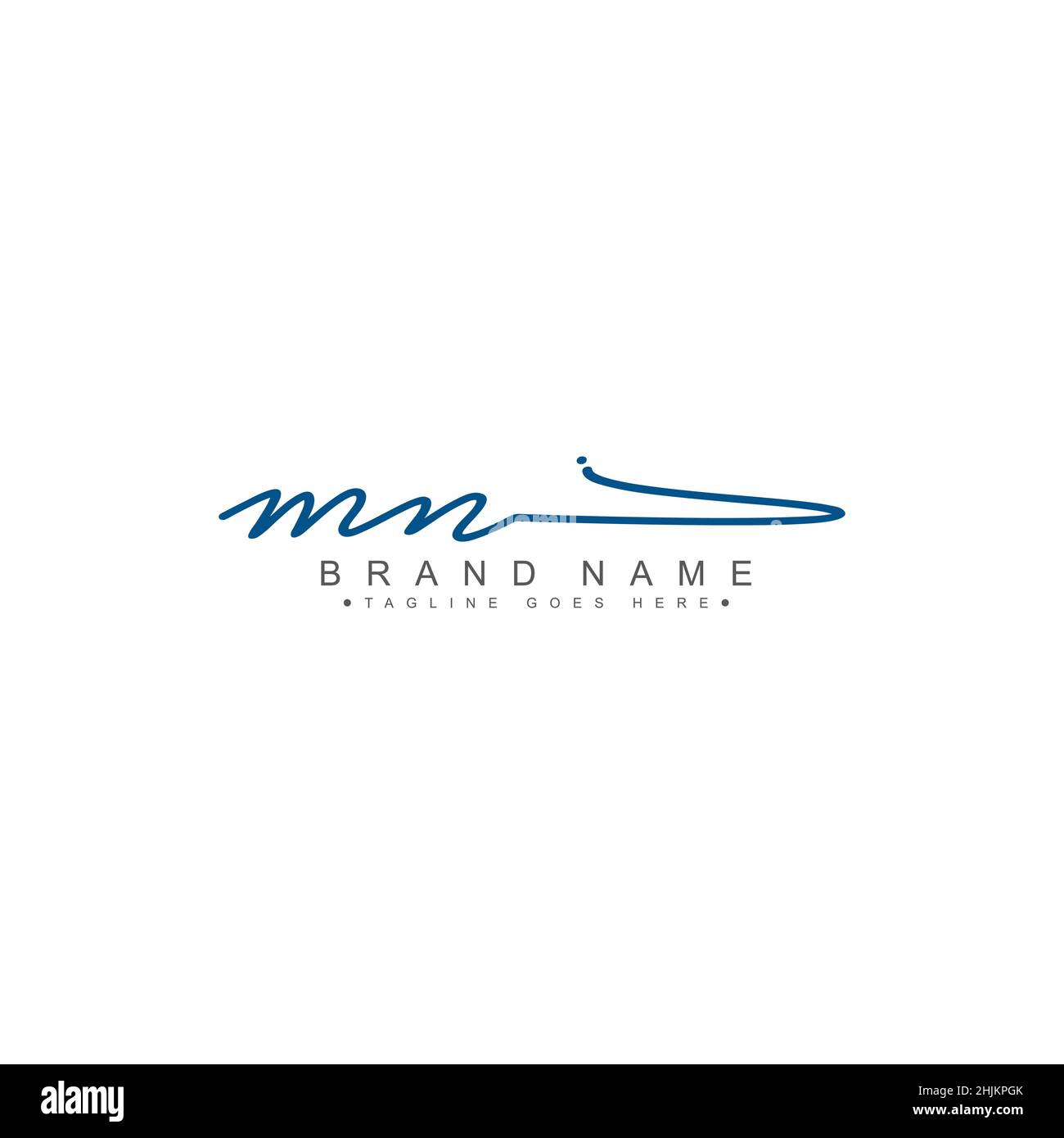 Logo de style signature manuscrite Banque d'images détourées - Alamy