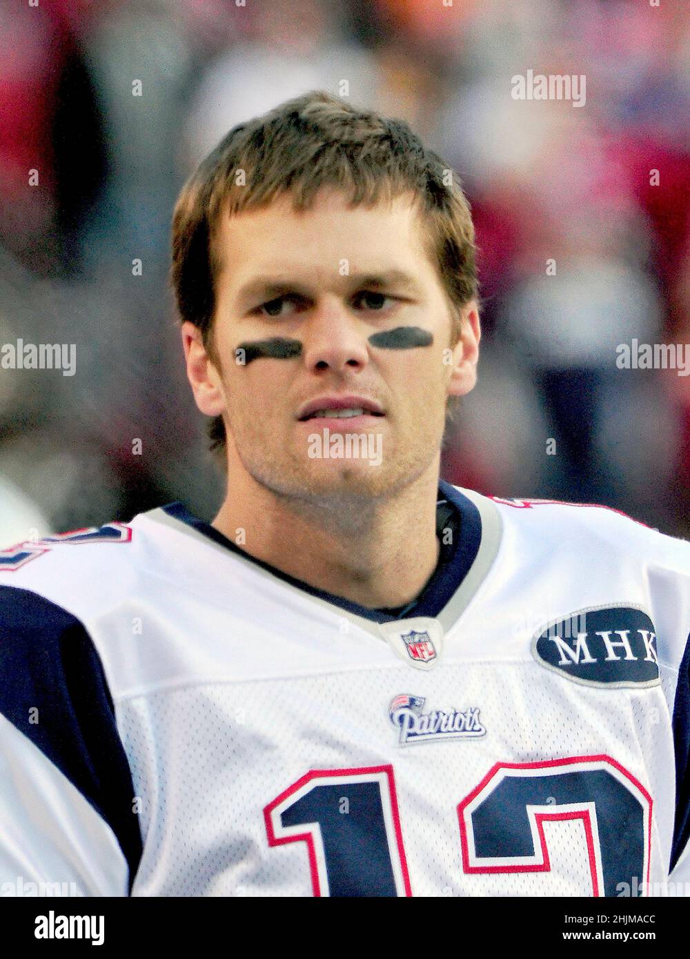 Le quarterback des Patriots de la Nouvelle-Angleterre Tom Brady (12 ...