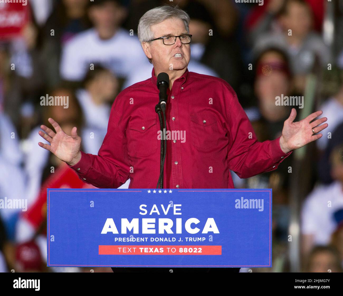 Conroe, Texas, États-Unis.29th janvier 2022.Le lieutenant-gouverneur du ...