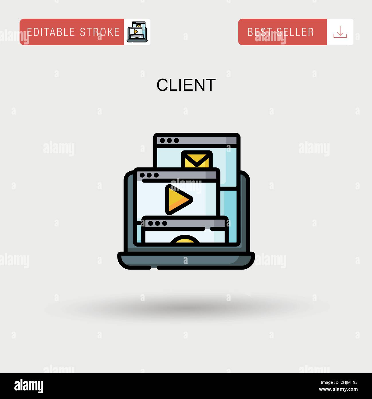 Mon client Banque d'images vectorielles - Alamy