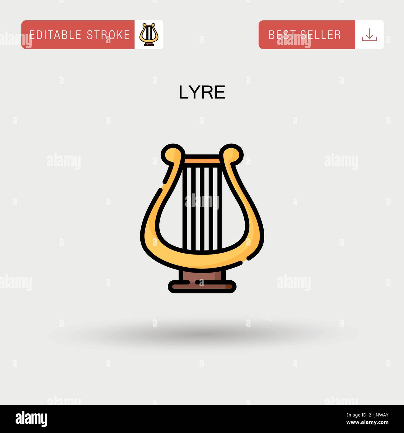 Lyre symbol Banque de photographies et d’images à haute résolution - Alamy