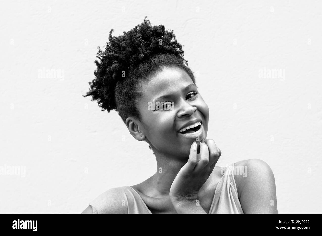 Femme afro colombienne Banque d'images noir et blanc - Alamy