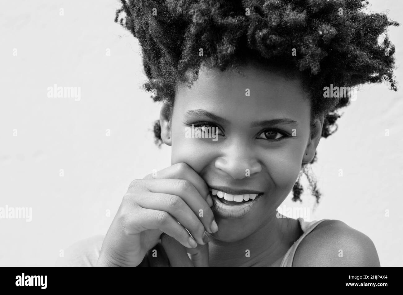 Femme afro colombienne Banque d'images noir et blanc - Alamy