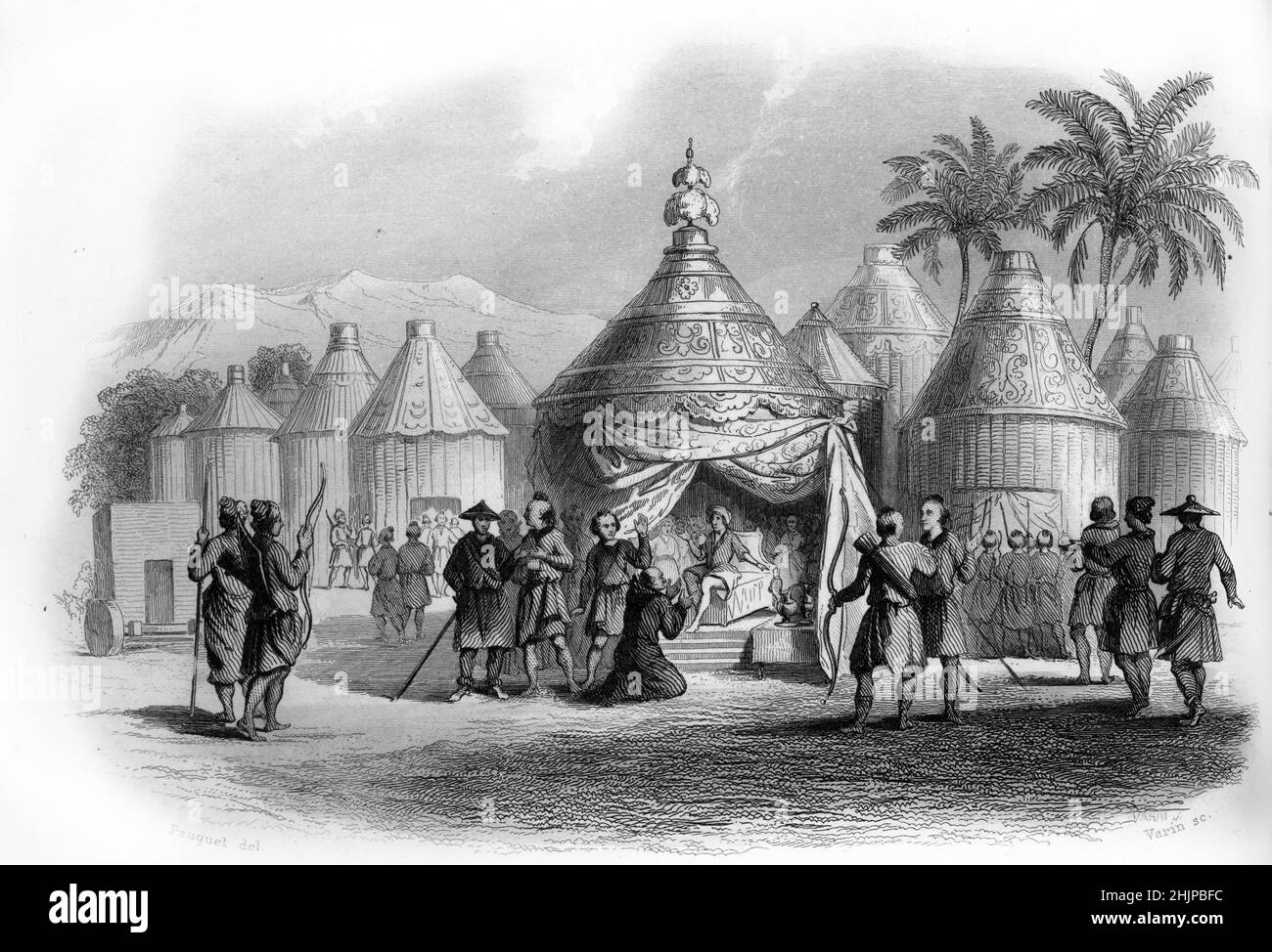 'L'empereur mongol Batu (Batou) en même temps qu'un auditoire Guillaume ...