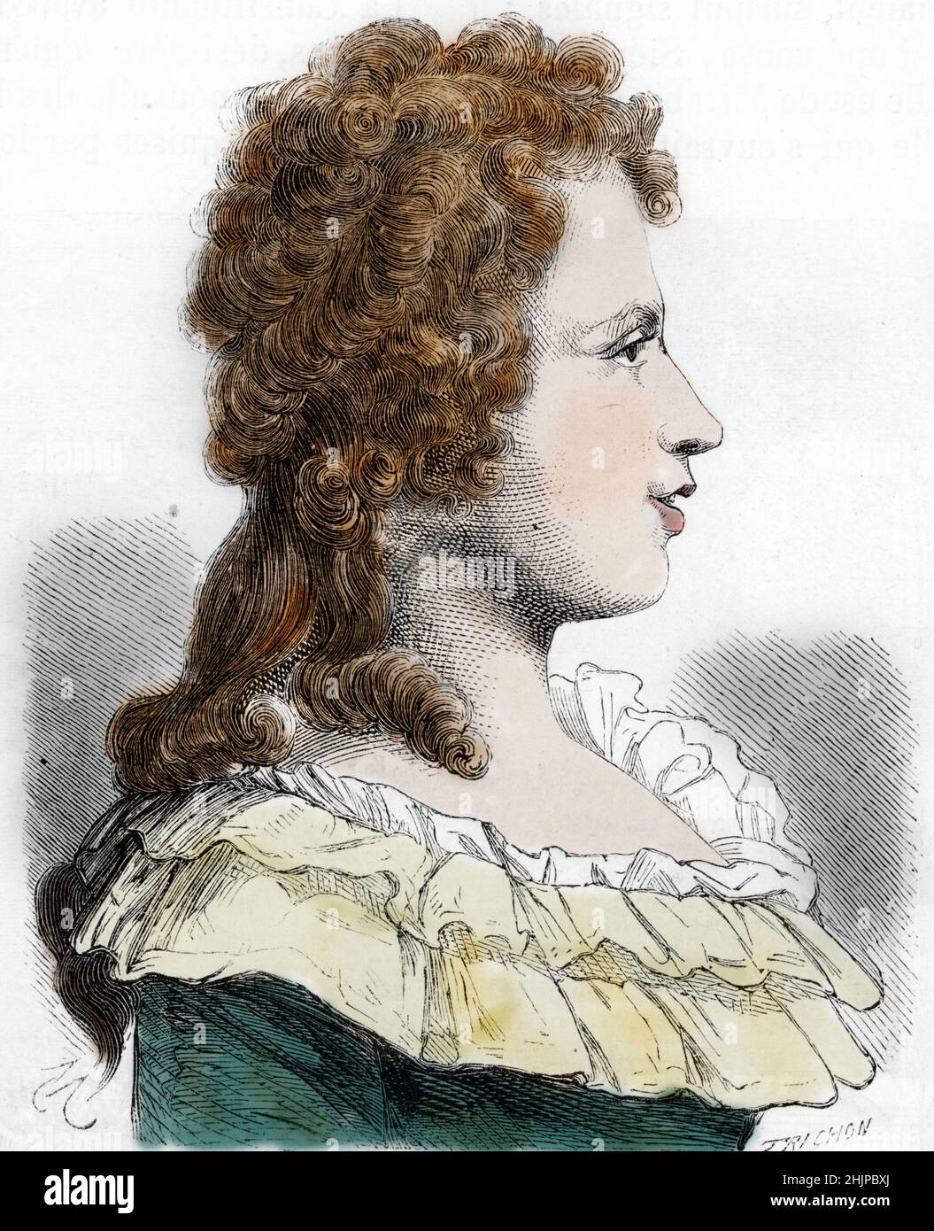 Portrait de Germaine Necker, Baronne de Stael Holstein dite Madame de ...