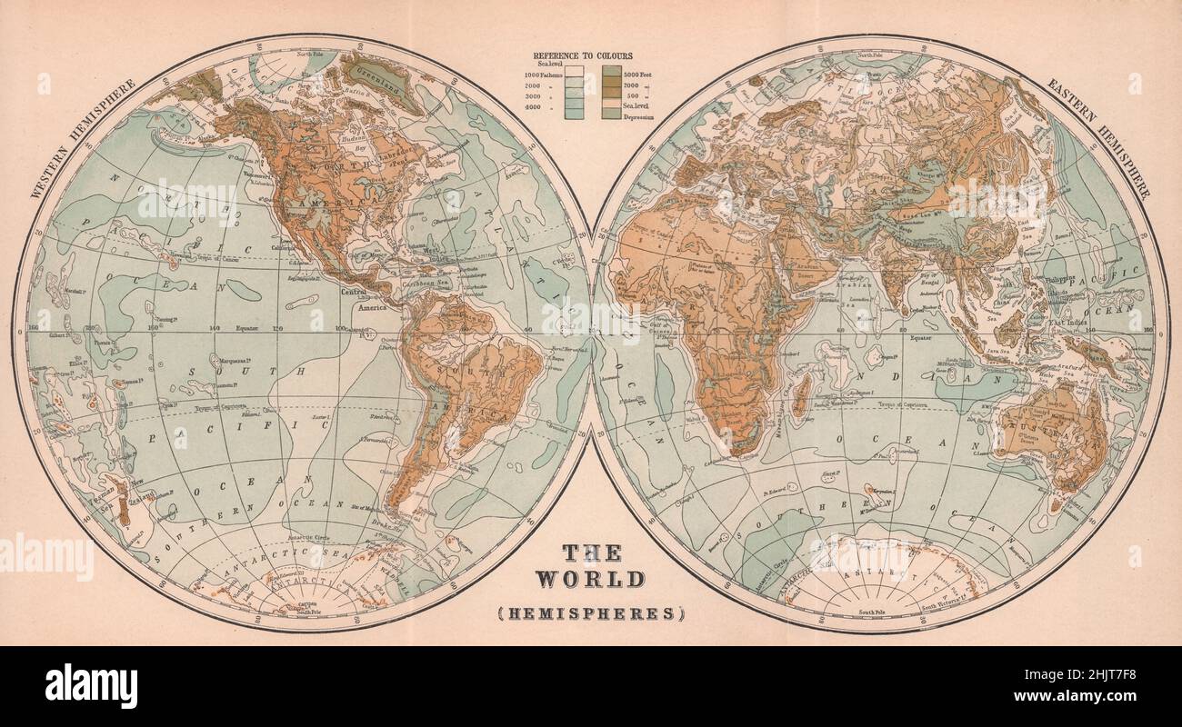 20th century world map Banque de photographies et d’images à haute ...