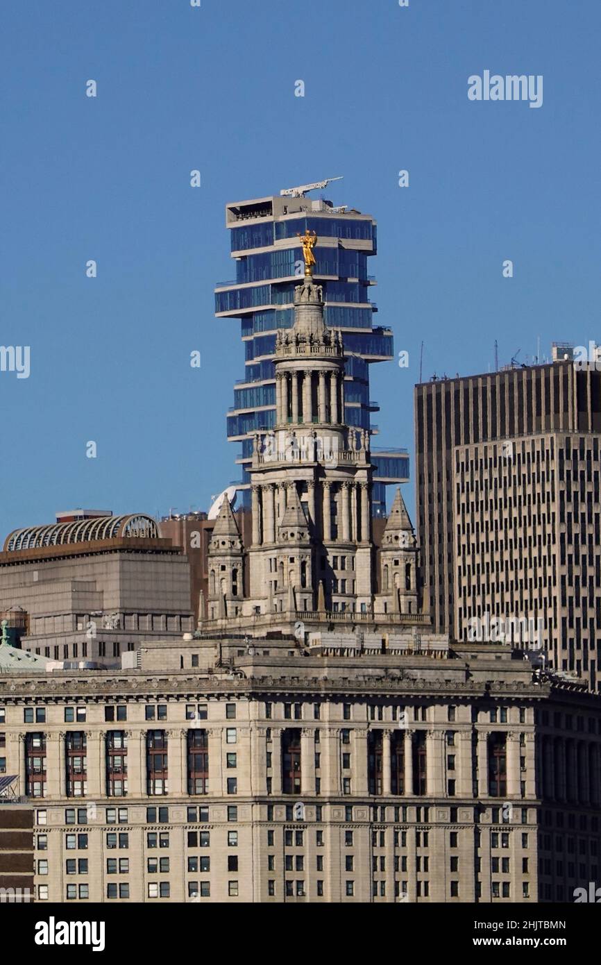 Bâtiment de la tour Jenga au 56 Leonard Street dans le centre-ville de ...