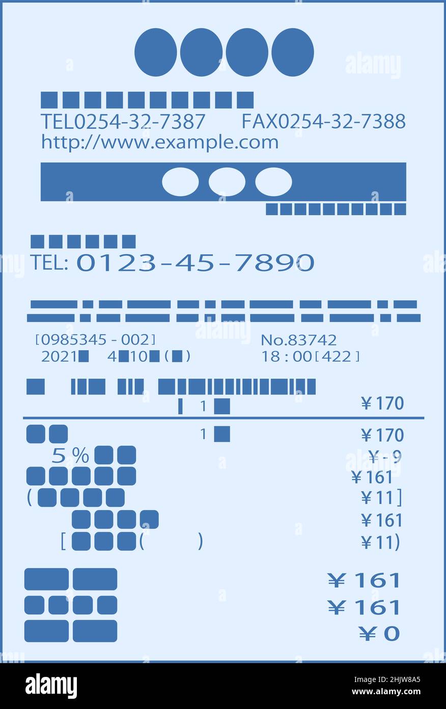 Voici une illustration des différents types de reçu d'achat Image ...