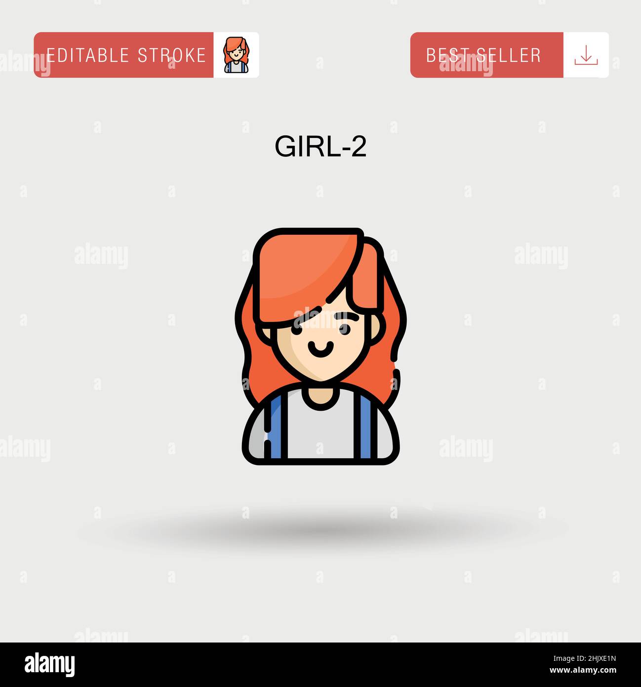 2 girls Banque d'images vectorielles - Alamy