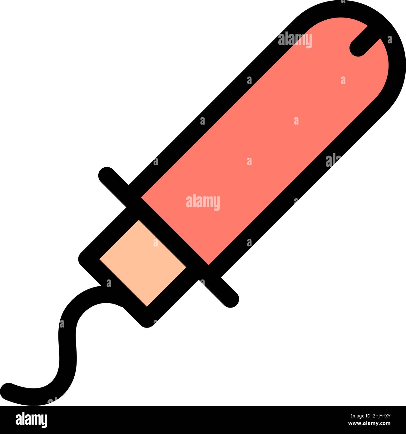 Règles et tampon sanitaire.Illustration d'icône de couleur vectorielle ...