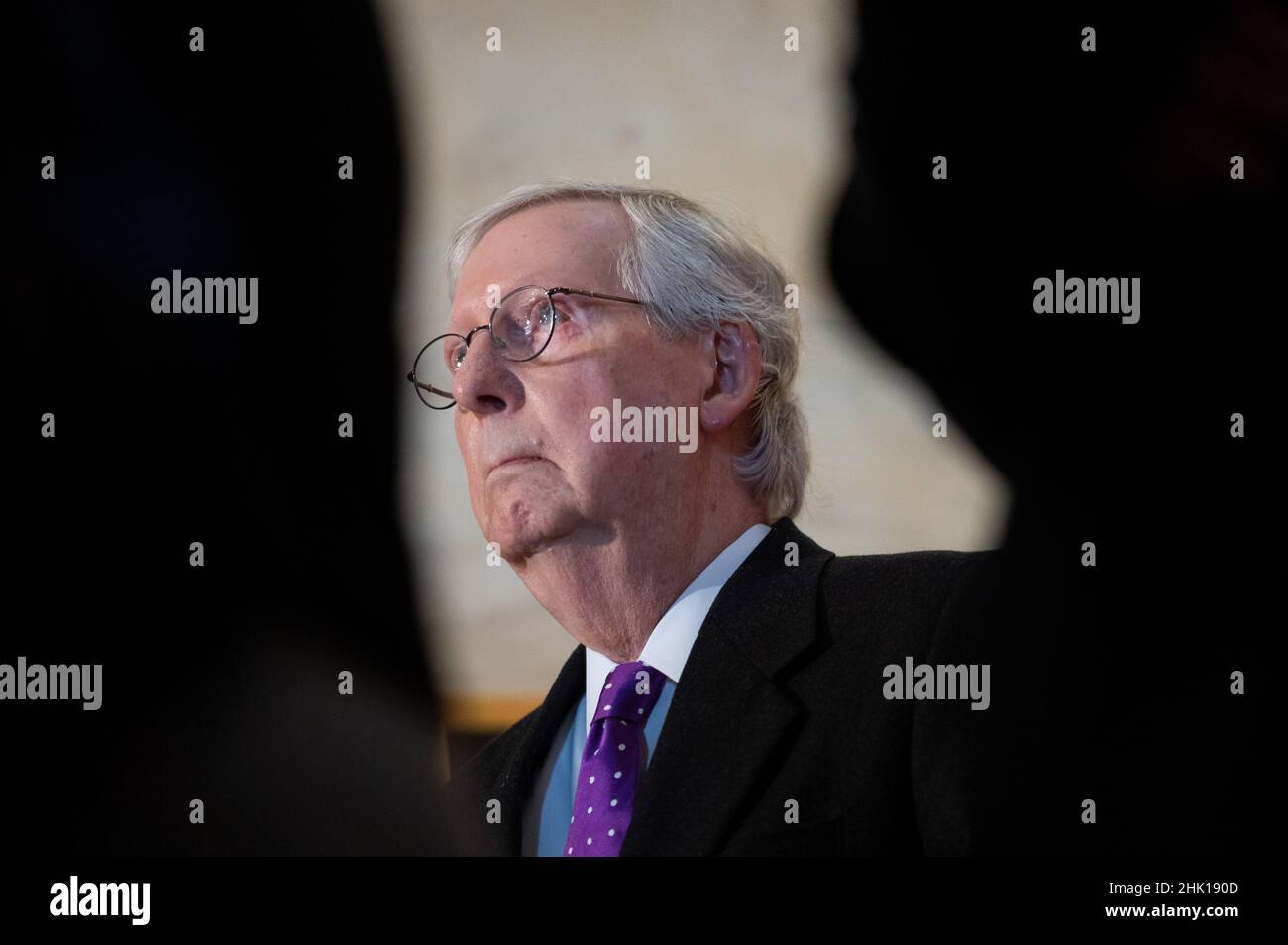 Washington États Unis 01st Févr 2022 Le Sénateur Mitch Mcconnell R