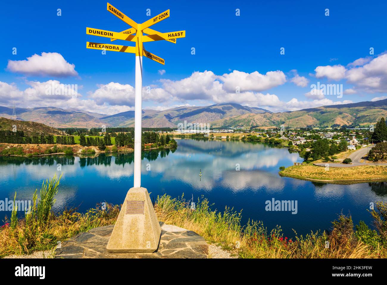 Panneau de localisation au belvédère de Bruce Jackson, Cromwell ...