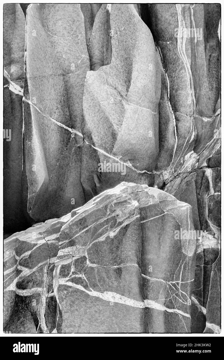 Vishnu basement rocks Banque d'images noir et blanc - Alamy