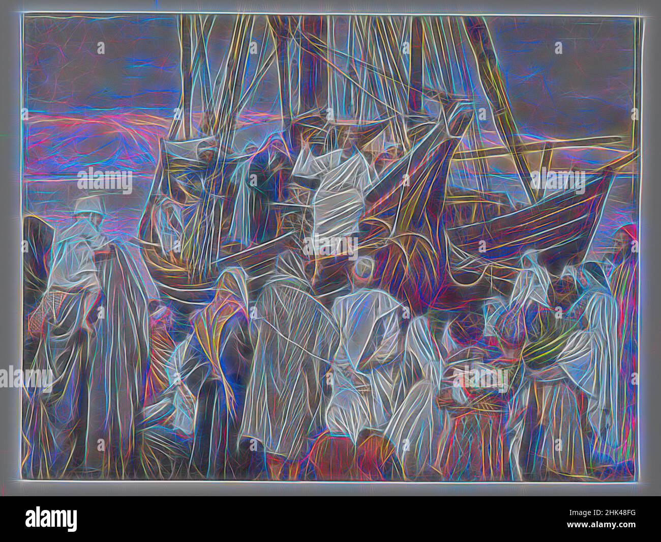 Inspiré par Jésus prêche en bateau, Jésus flèche dans une barque, la ...