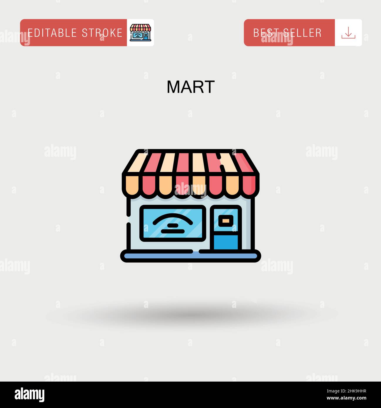 Vector de icono de mart vectores Banque de photographies et d’images à ...