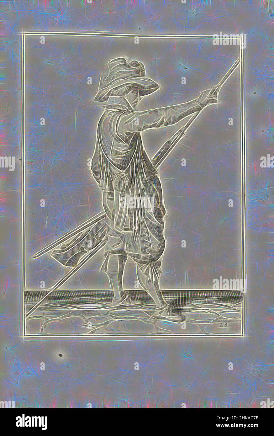 Inspiré par Soldier tirant son ramrod du canon de son musket (no 28), c ...