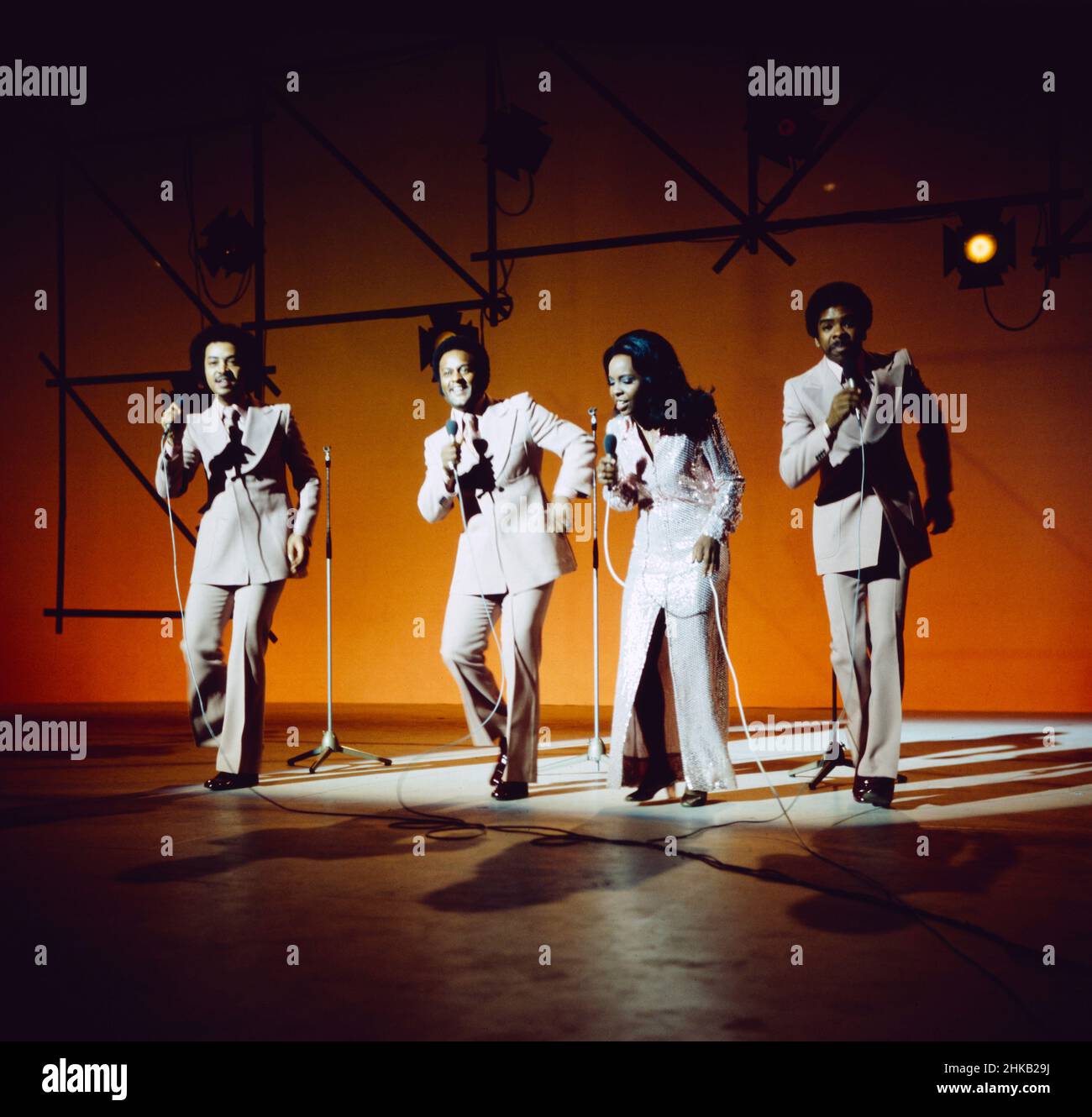 Gladys Knight & the Pips, amerikanische Soul-Vokal-Gruppe mit Sängerin ...