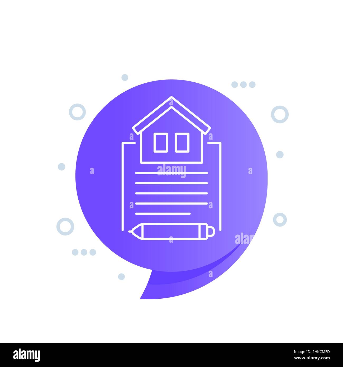 Formulaire de contrat de location Banque d'images vectorielles - Alamy