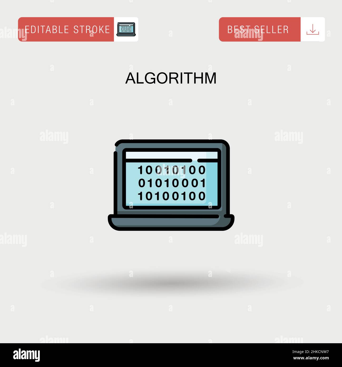 Icône de vecteur simple d'algorithme Image Vectorielle Stock - Alamy