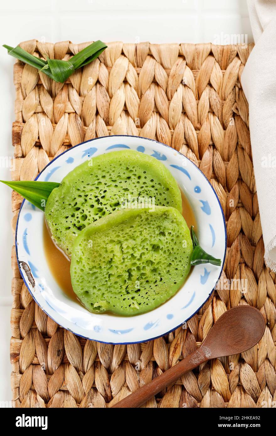 Serabi ou Surabi, Pancake traditionnel indonésien de Javanais ...