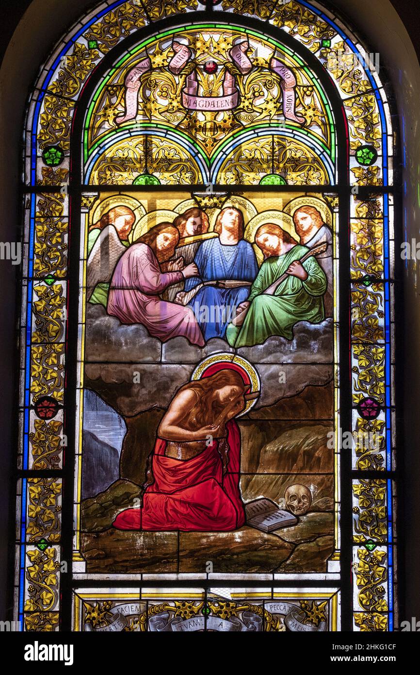 France, Landes, Mont-de-Marsan, scène sur la via Lemovicensis ou ...