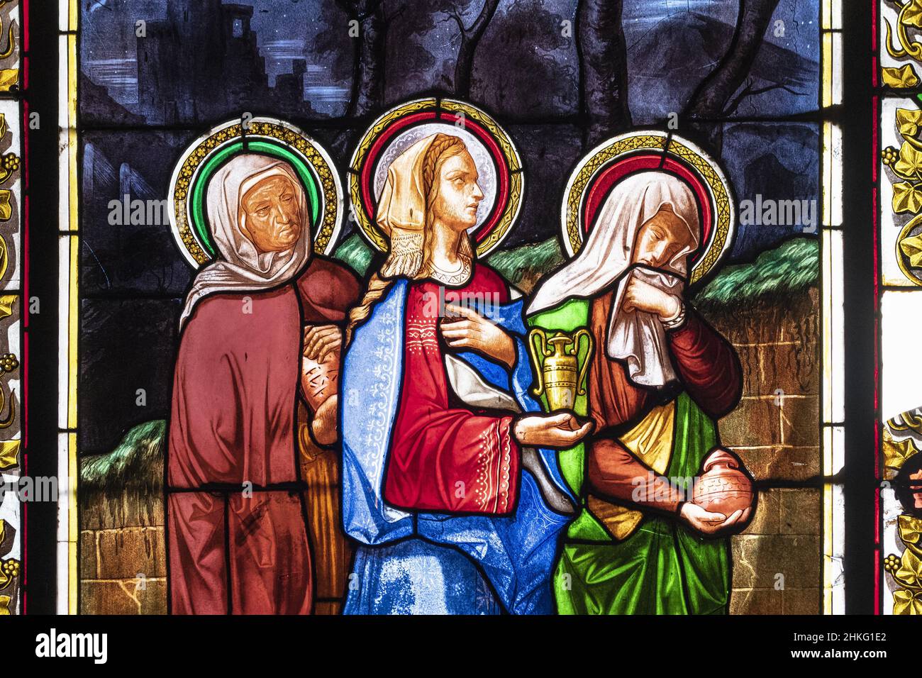 France, Landes, Mont-de-Marsan, scène sur la via Lemovicensis ou ...