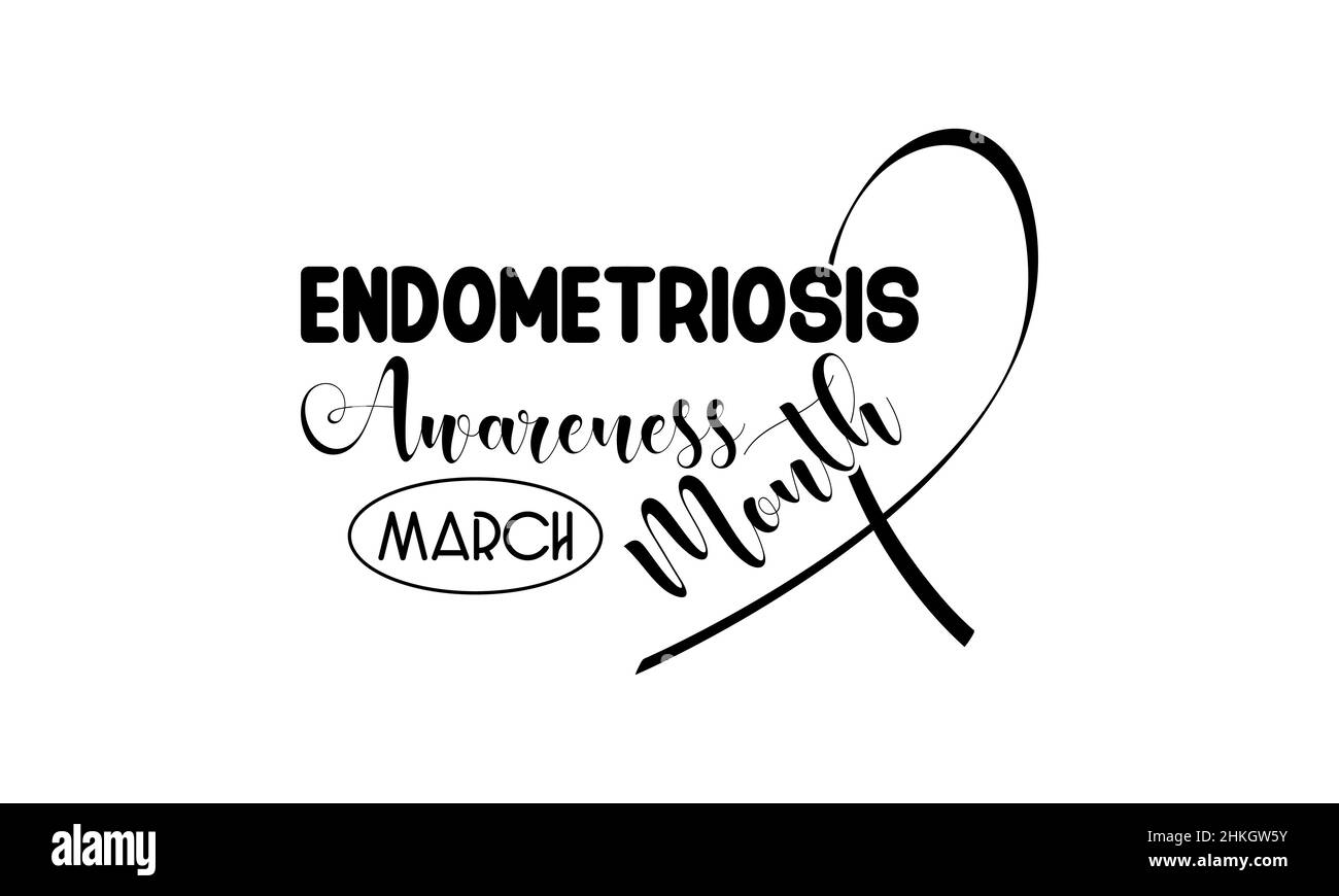 Endometre illustration Banque d'images noir et blanc - Alamy