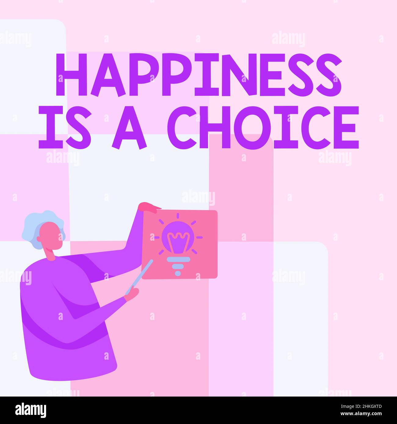 Affichage conceptuel le bonheur est Un choix. Business concept Restez ...