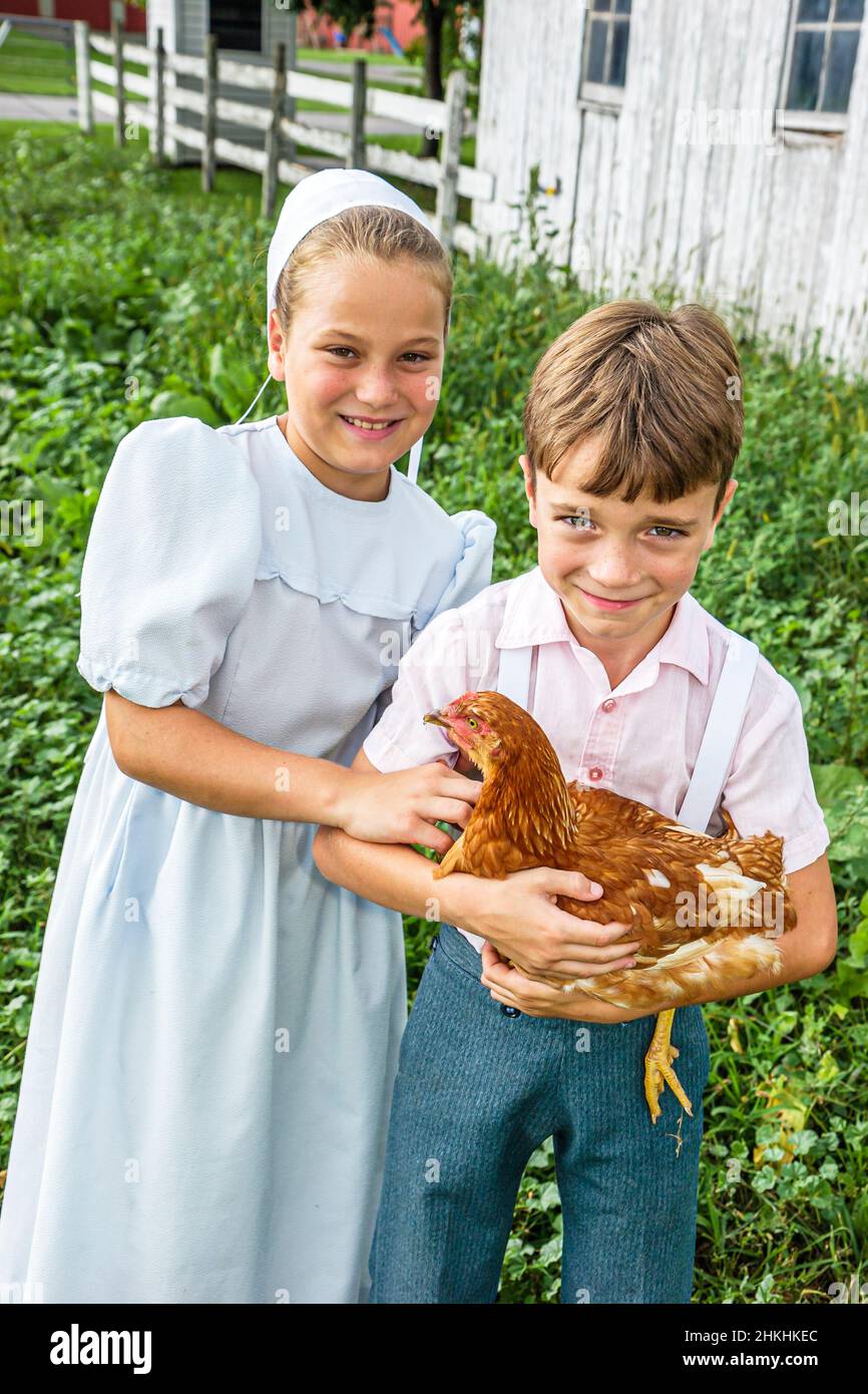 Shipshewana Indiana, Amish Farm Tour, frères et sœurs frère soeur ...