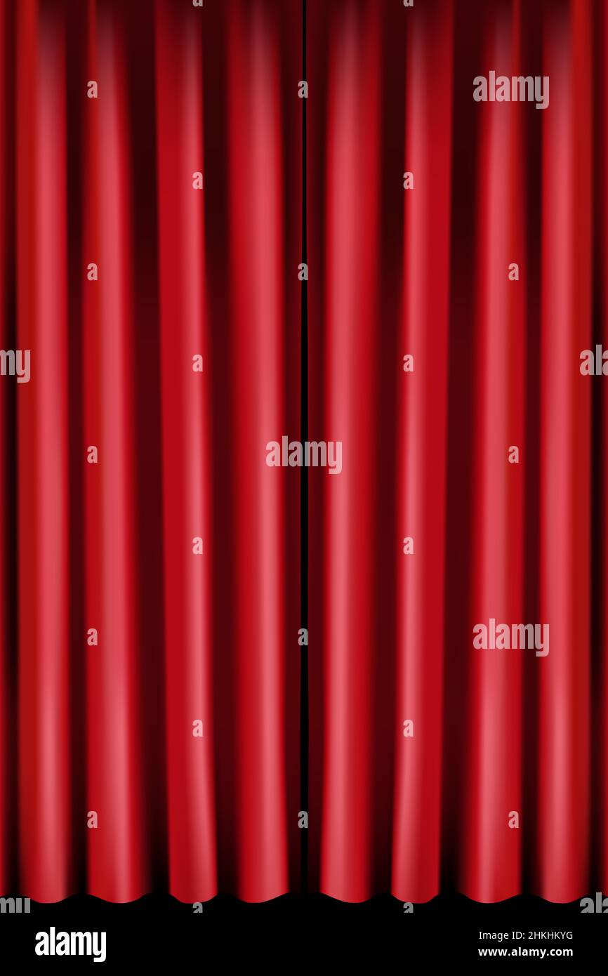 Rideau fermé Banque d'images vectorielles - Alamy