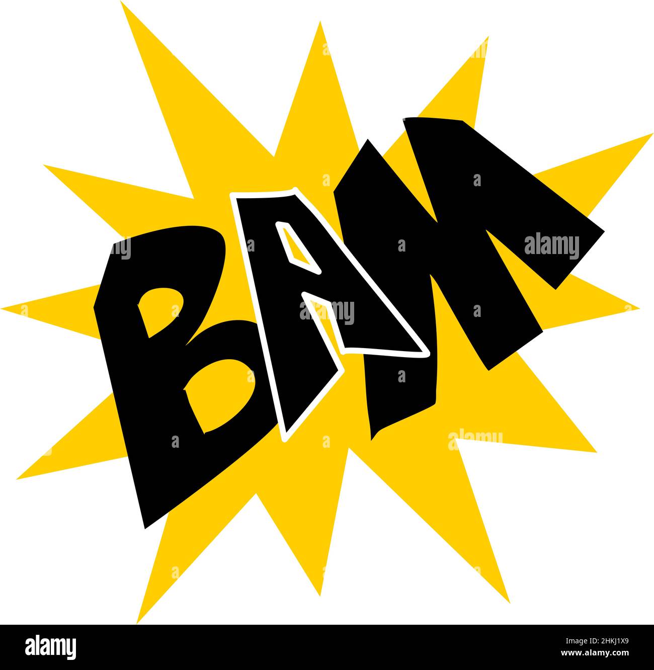 Bam bande dessinée Banque d'images vectorielles - Alamy