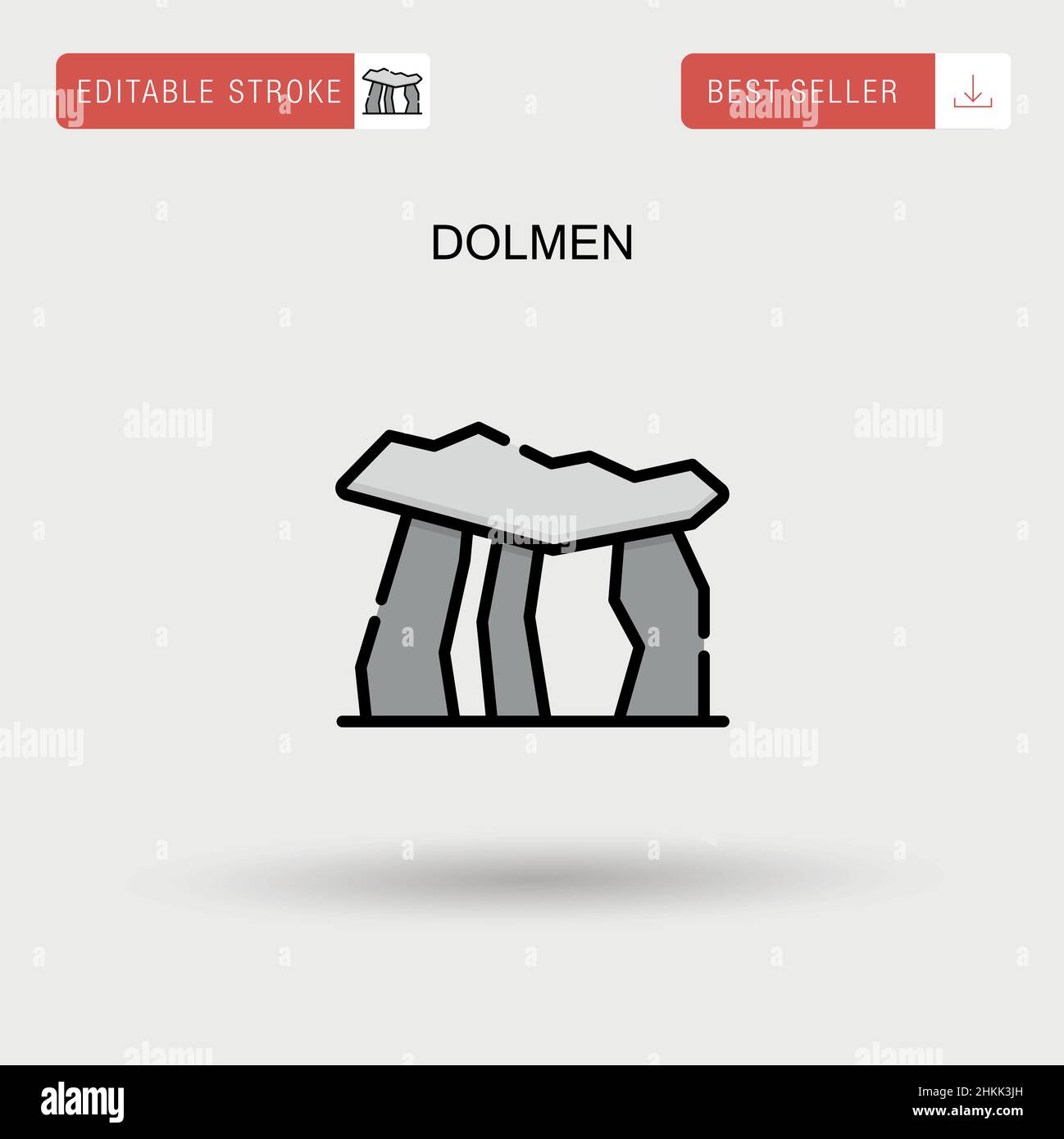 Stone age dolmen Banque d'images vectorielles - Alamy