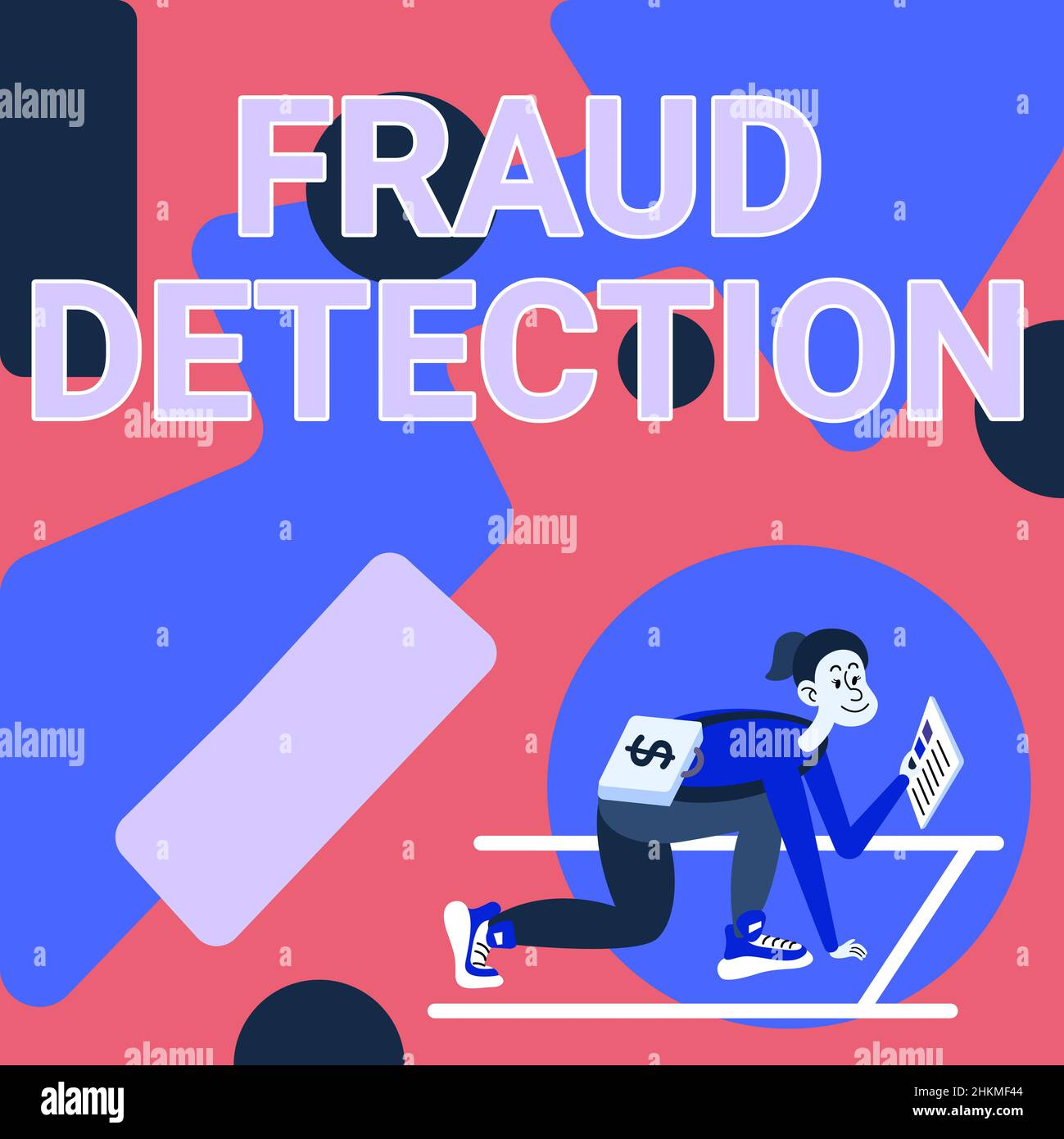 Affichage conceptuel détection de fraude. Internet concept ...