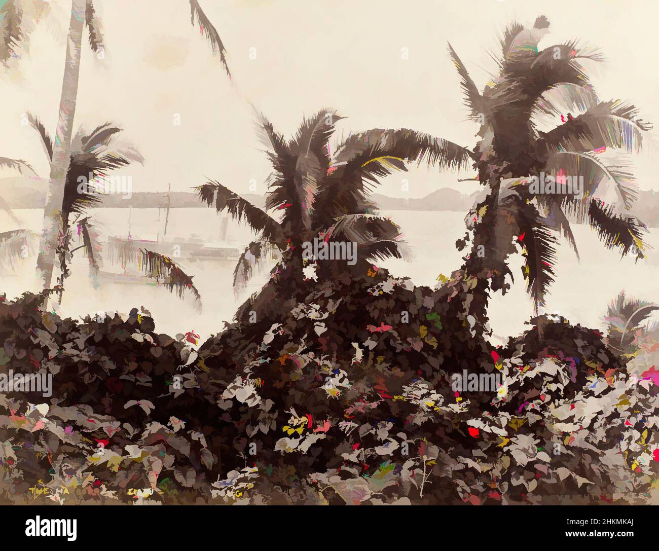 Art inspiré par le port - Neiafu - Vavau - Tonga, Burton Brothers ...